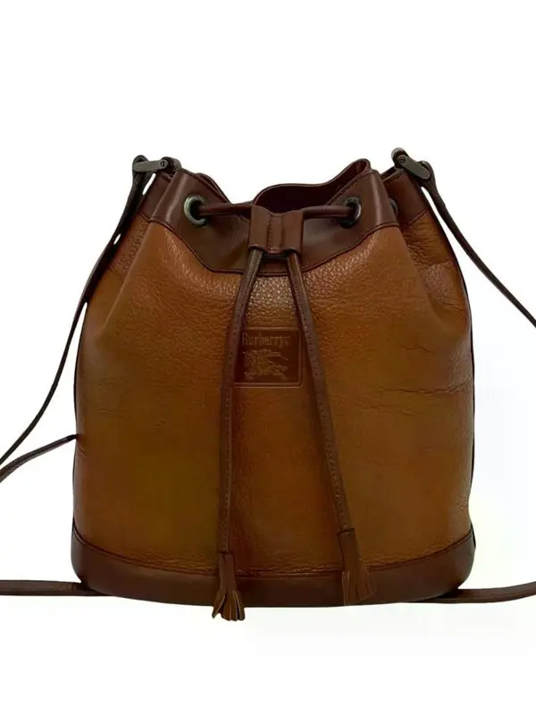 Burberry 20th Century Leather Bucket Bag