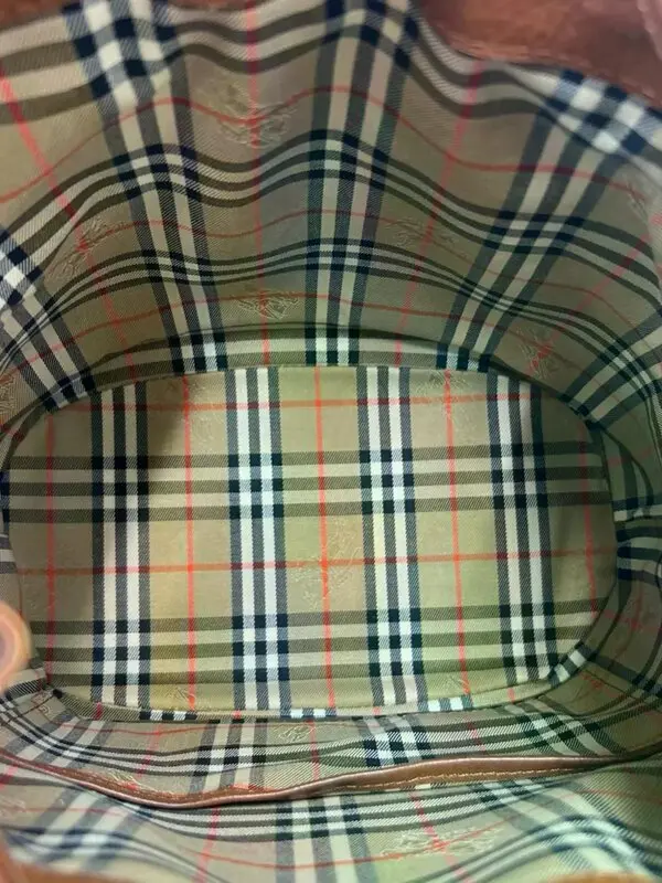 Burberry 20th Century Leather Bucket Bag