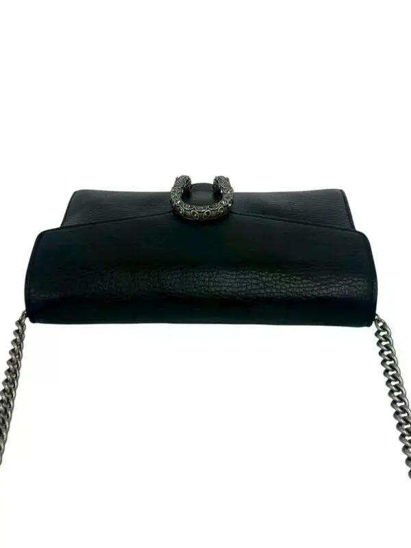 Gucci 2016-2026 Calfskin Dionysus Wallet On Chain Crossbody Bag - Black