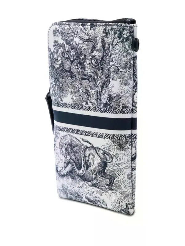 Dior Technical Fabric Toile De Jouy Diortravel Pouch Crossbody Bag
