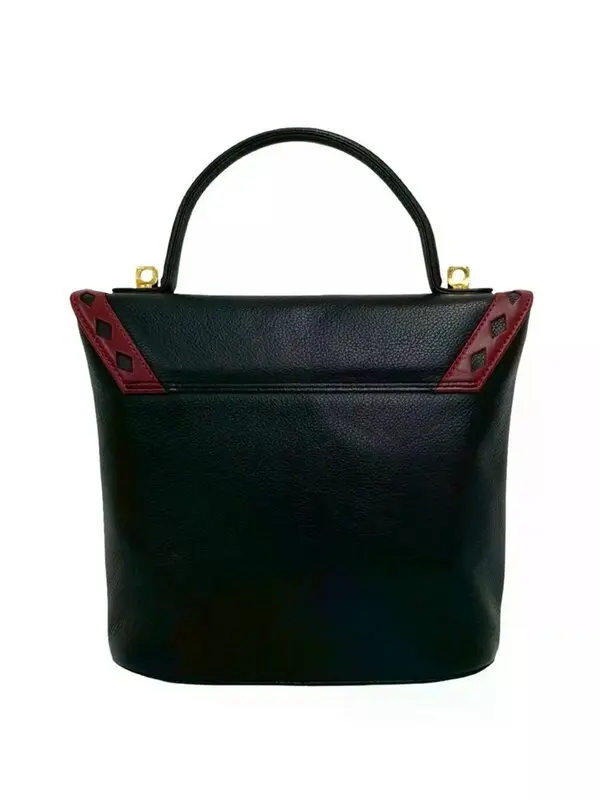 Saint Laurent 20th Century Diamond Cut Punching Top Handle Bag Satchel