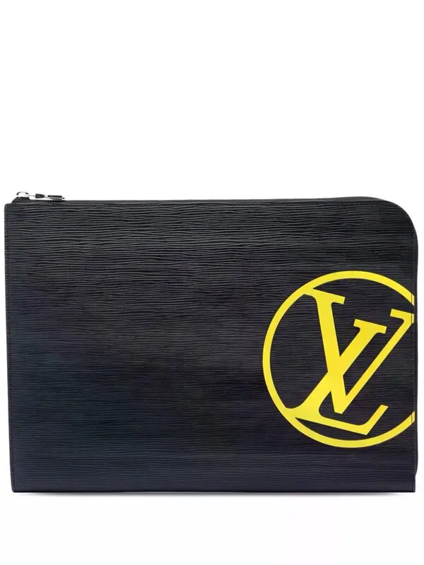 LOUIS VUITTON Epi Initials Circle Pochette Jour Gm Clutch Bag