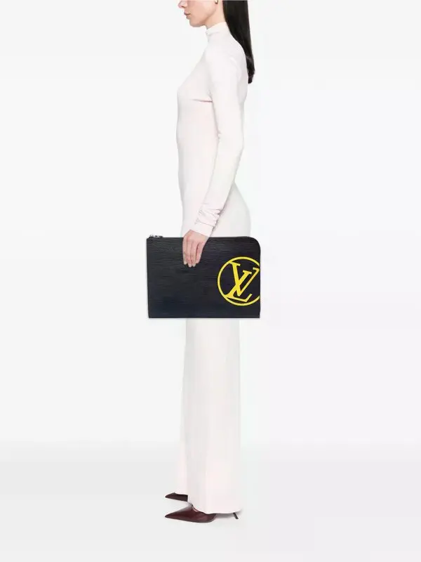 LOUIS VUITTON Epi Initials Circle Pochette Jour Gm Clutch Bag
