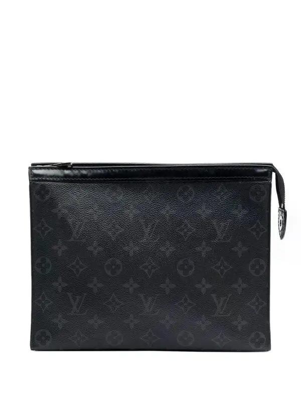 LOUIS VUITTON 2017 Monogram Eclipse Pochette Voyage Mm Clutch Bag