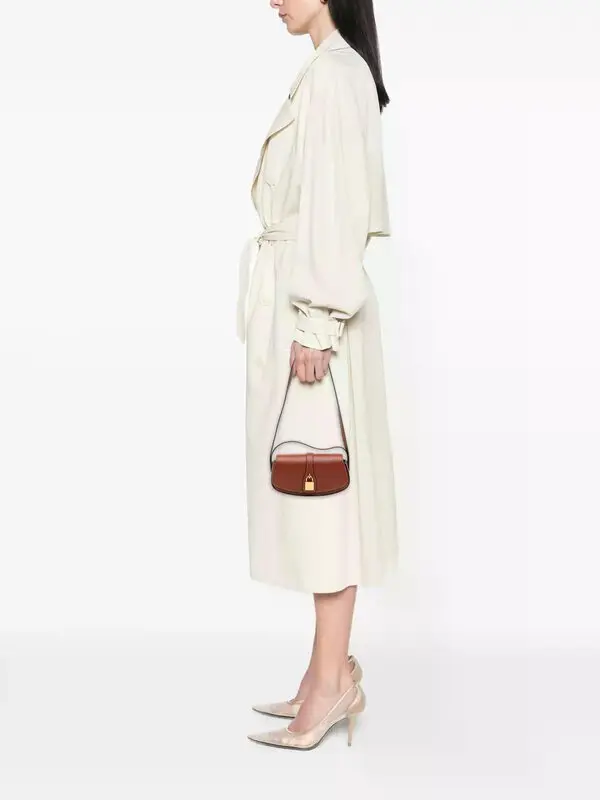 Celine Smooth Calfskin Tabou Clutch On Strap Satchel