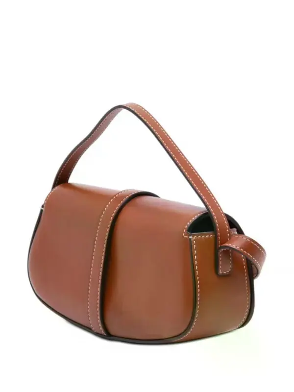 Celine Smooth Calfskin Tabou Clutch On Strap Satchel