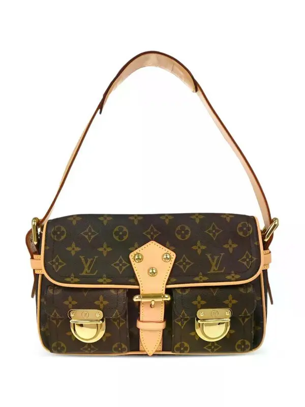 LOUIS VUITTON 2007 Monogram Hudson Pm Shoulder Bag - Brown