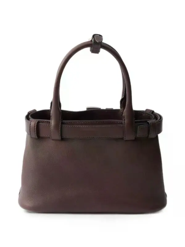 Prada Buckle Small Leather Bag With Belt