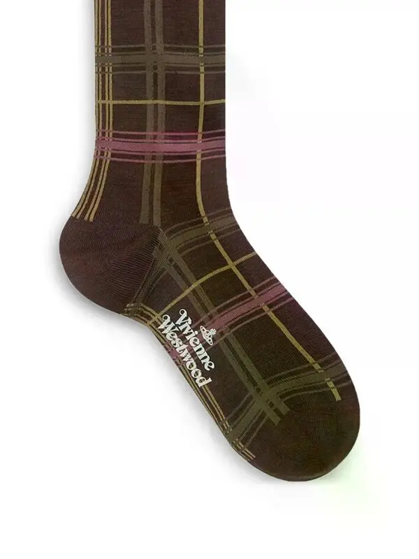 VIVIENNE WESTWOOD Check Knee-high Socks