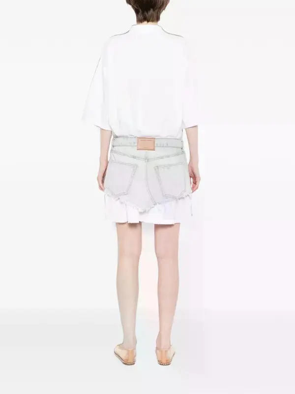 Alexander Wang Layered Denim Skirt Dress
