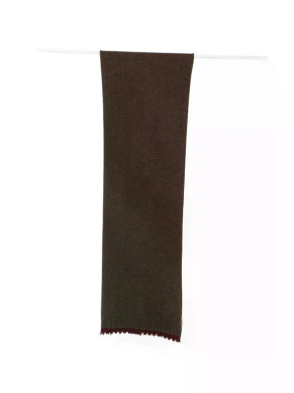 UMA WANG Frayed-edge Knitted Scarf