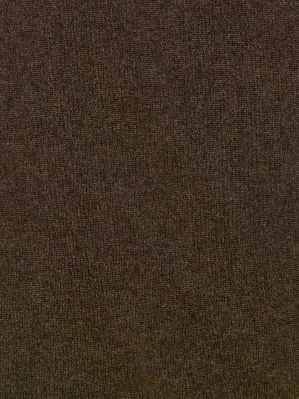 UMA WANG Frayed-edge Ribbed-trim Scarf - Brown