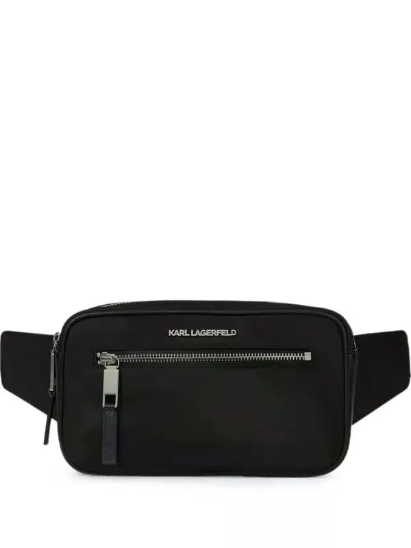 Karl Lagerfeld K/nylon Buckle Belt Bag - Black