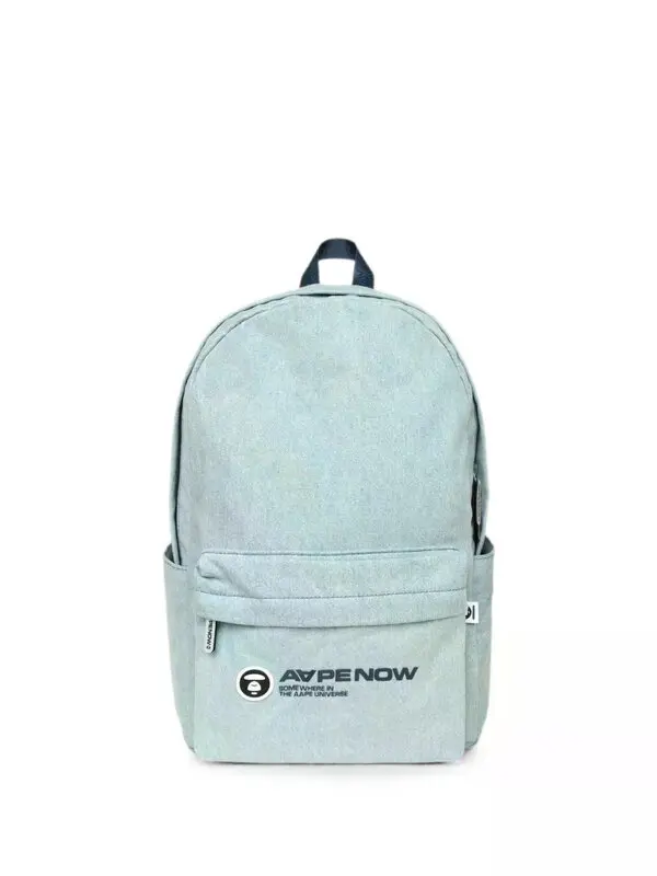 AAPE BY *A BATHING APE Moonface Textured Backpack - Blue