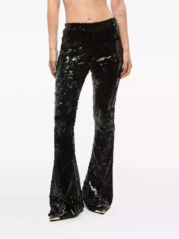 ADRIANA HOT COUTURE Sequin Embellished Flared Trousers