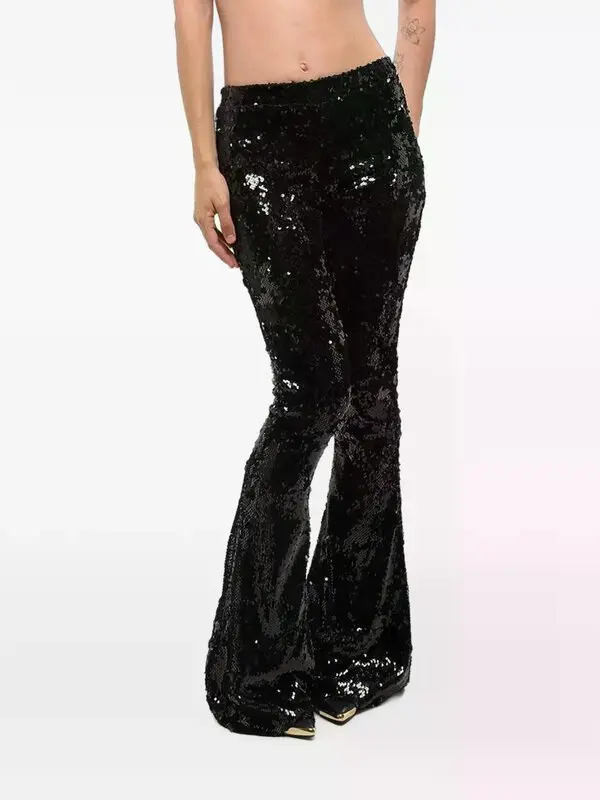 ADRIANA HOT COUTURE Sequin Embellished Flared Trousers