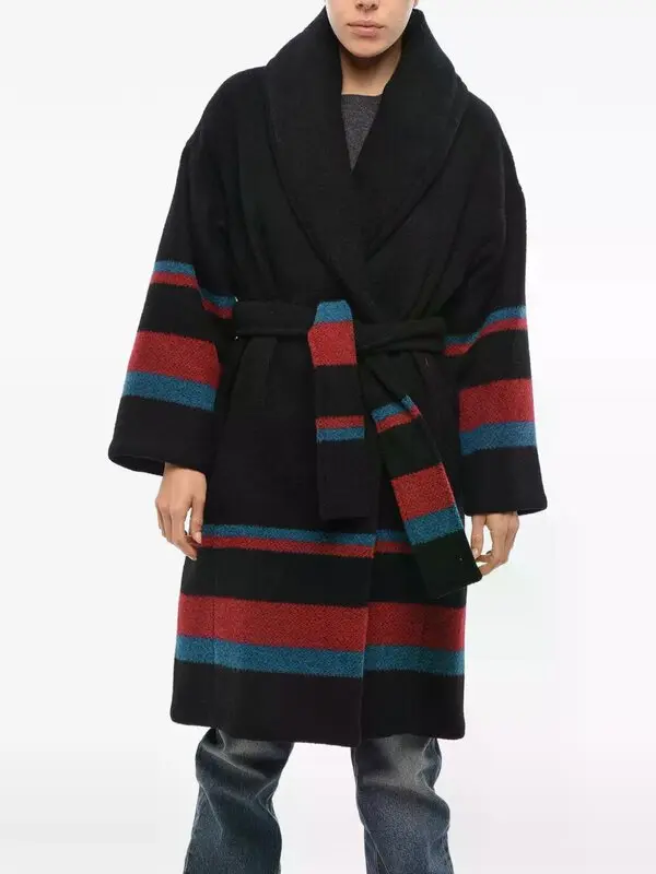 Bacon Dada Striped Quilted Coat