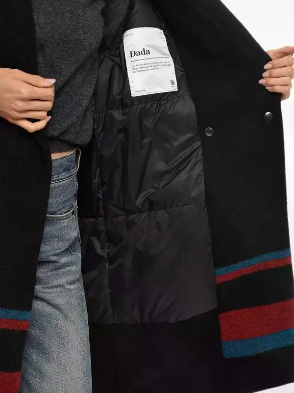 Bacon Dada Striped Quilted Coat