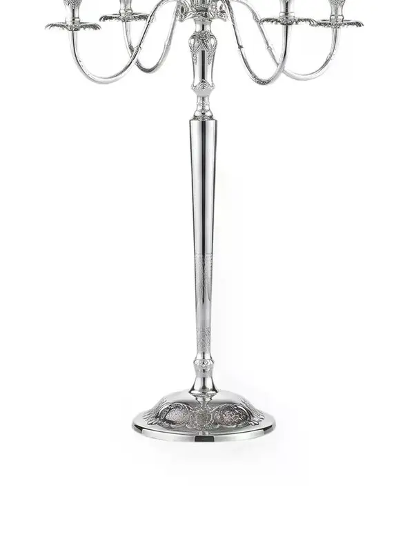 ENZO DE GASPERI Engraved Five-arm Candelabra