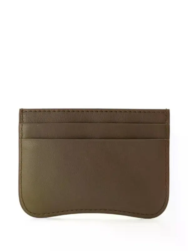AMI Paris Paris Paris Zipped Cowhide Leather Card Holder