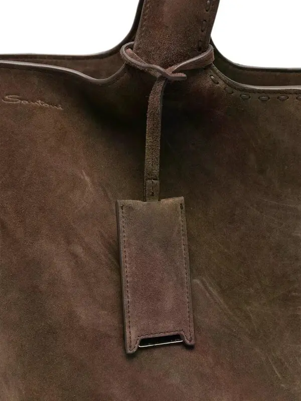 Santoni Suede Tote Bag