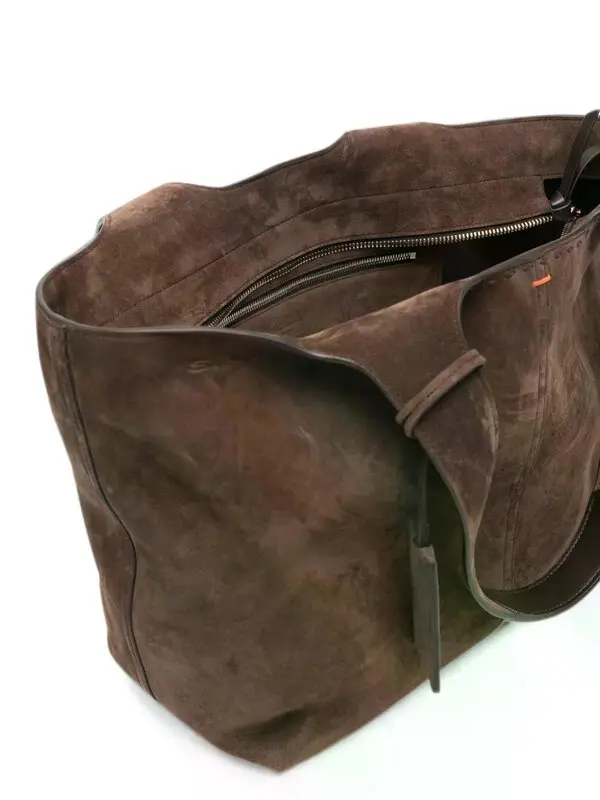 Santoni Suede Tote Bag