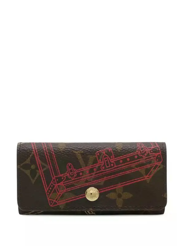 LOUIS VUITTON 2014 Monogram Trunk 4 Key Holder - Brown