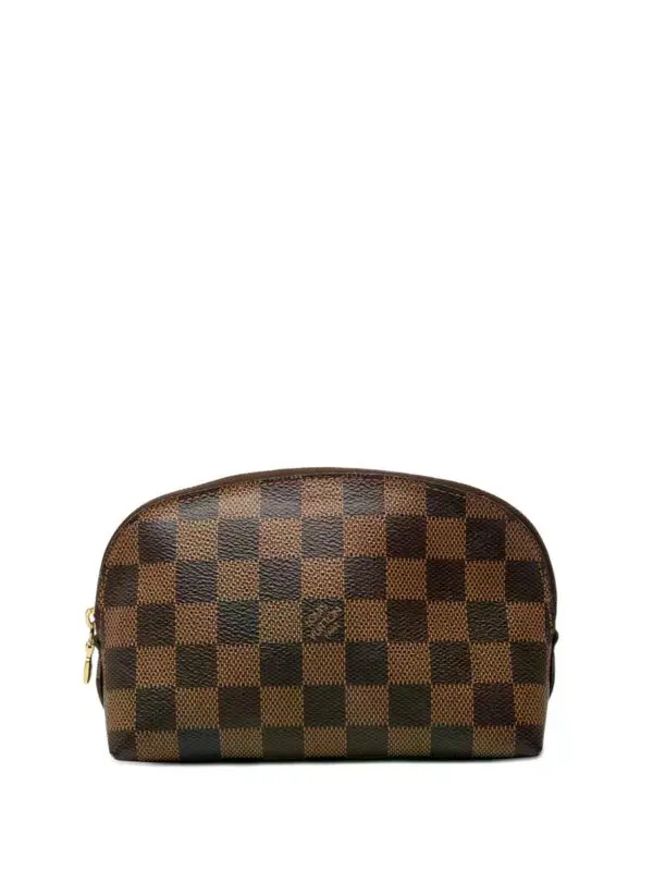 LOUIS VUITTON 2015 Damier Ebene Cosmetic Pm Pouch