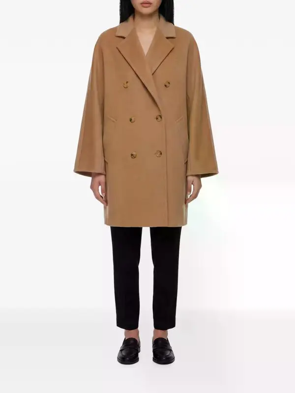 Max Mara Rebus Double-breasted Coat - Neutrals