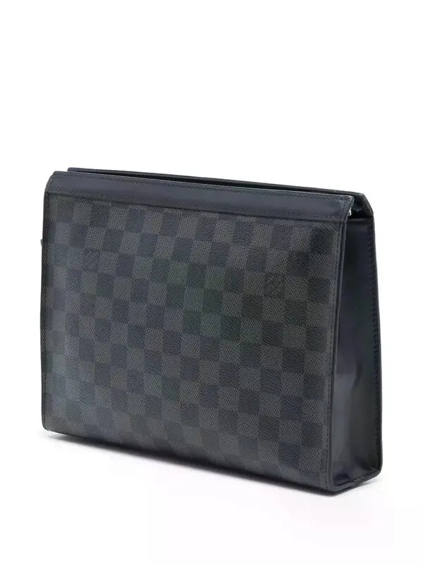 LOUIS VUITTON Damier Graphite Pochette Voyage Mm Clutch Bag