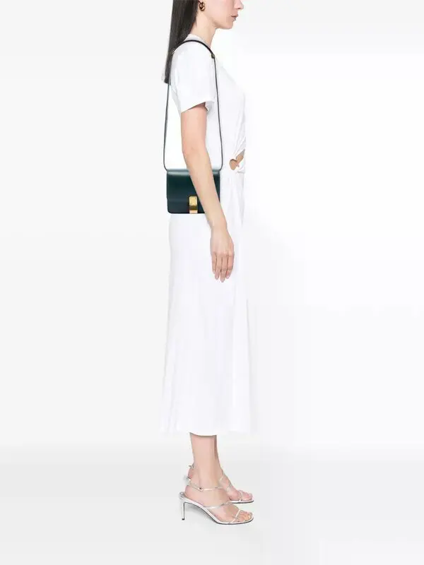 Celine 2017 Small Calfskin Classic Box Crossbody Bag - Green