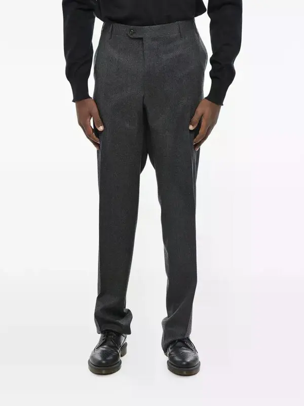 Corneliani Flat-front Wool Trousers