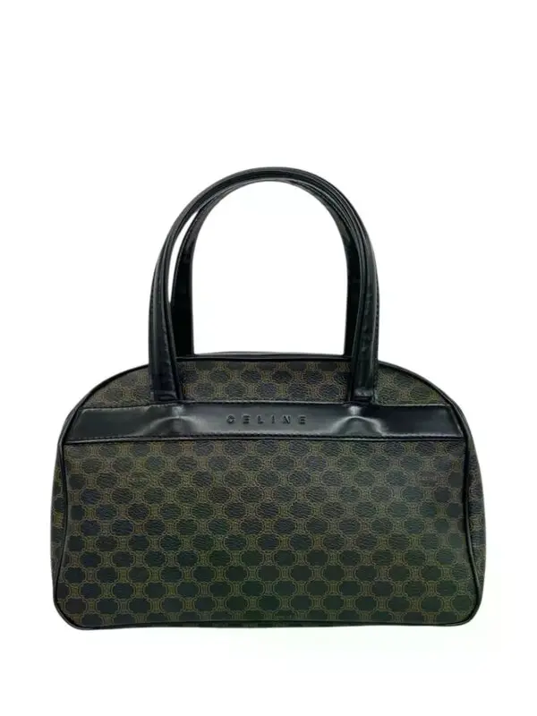 Celine 20th Century Macadam Coated Canvas Handbag