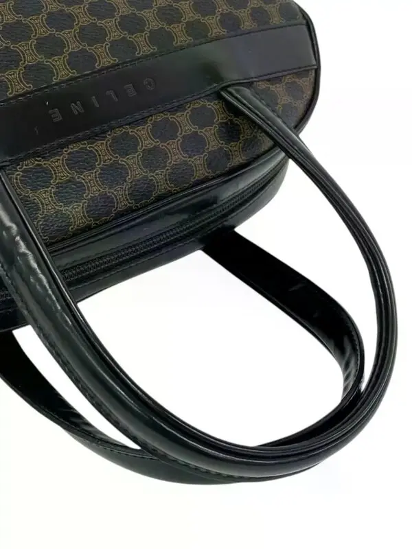 Celine 20th Century Macadam Coated Canvas Handbag