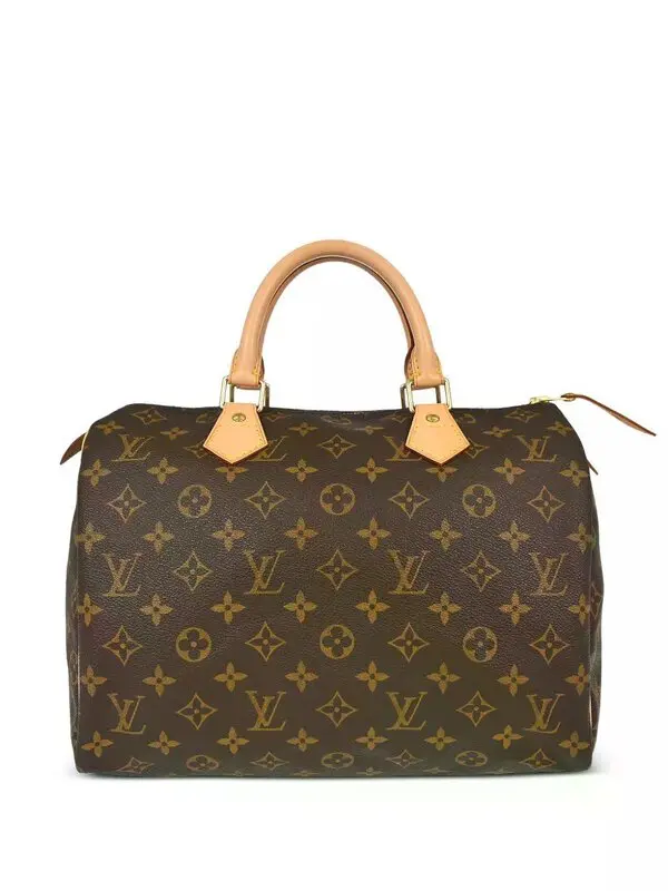 LOUIS VUITTON Monogram Canvas Speedy 30 Tote Bag - Brown