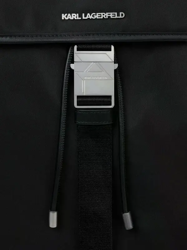 Karl Lagerfeld K/nylon Buckle Backpack
