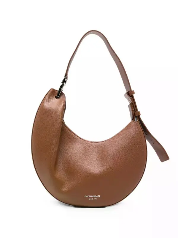 Emporio Armani Pebbled Leather Shoulder Bag