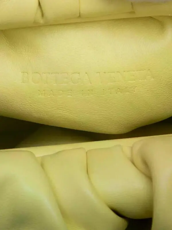 Bottega Veneta Lambskin The Pouch Shoulder Bag - Yellow