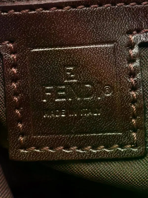 Fendi Zucca Canvas Baguette Shoulder Bag