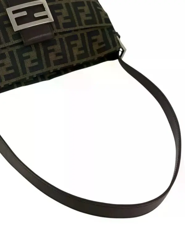 Fendi 2000-2010 Zucca Canvas Shoulder Bag