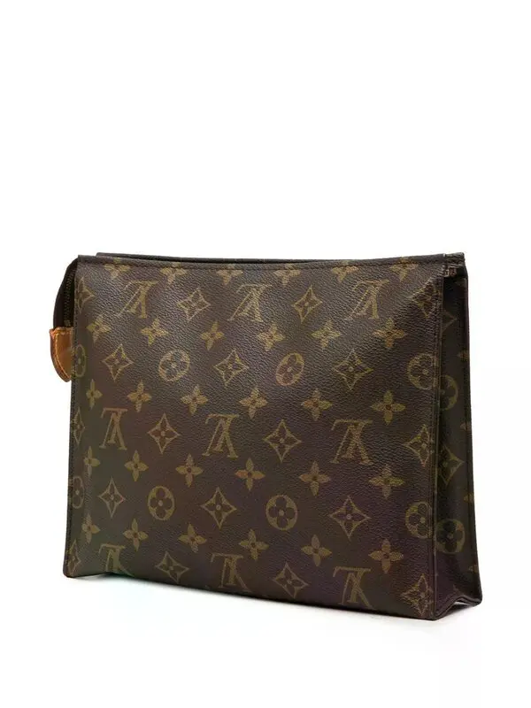 LOUIS VUITTON Monogram Toiletry Pouch 26 Clutch Bag - Brown