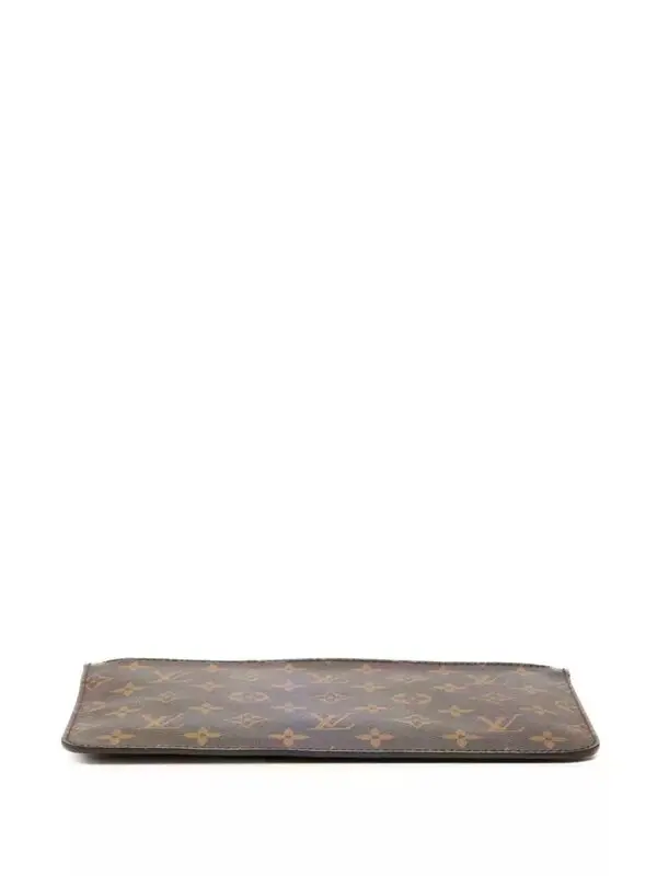 LOUIS VUITTON 2014 Monogram Neverfull Mm Pouch Clutch Bag