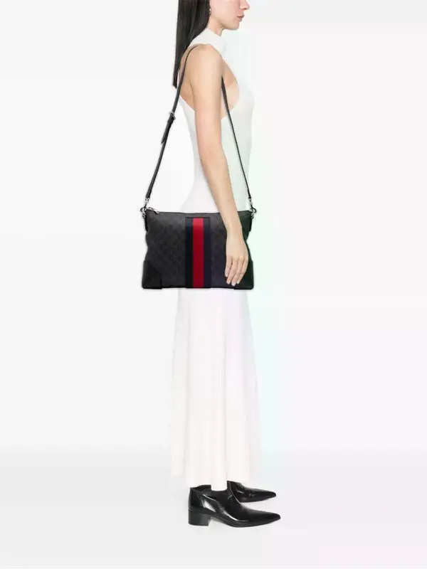 Gucci Gg Supreme Web Crossbody Bag