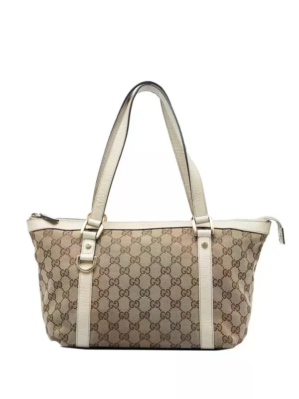 Gucci 2016-2026 Gg Canvas Abbey D Ring Tote Bag - Neutrals