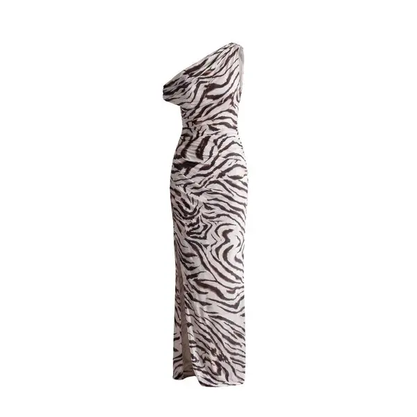 ALOMA STUDIO Caresse Maxi Dress Zebra - Yellow