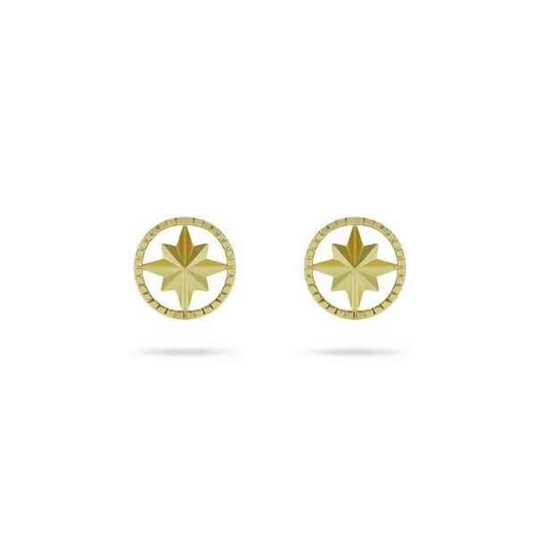 Argento Vivo Compass Star Studs - Gold