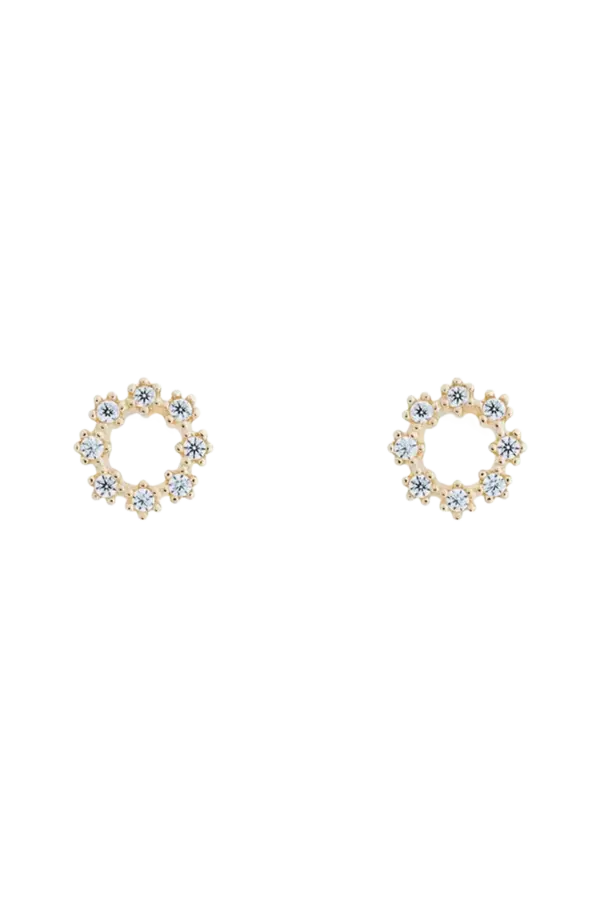 LISA&CO. Silver Earrings Flower Crown