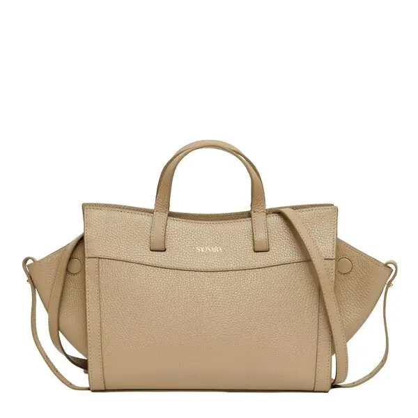 SAONARA BRAND Neutrals Mini Shopping Bag Taupe Leather