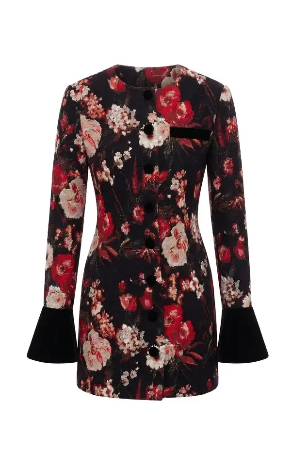 ALEXANDRA PIJUT Primrose Blazer Dress In Dutch Masters Coating - Floral