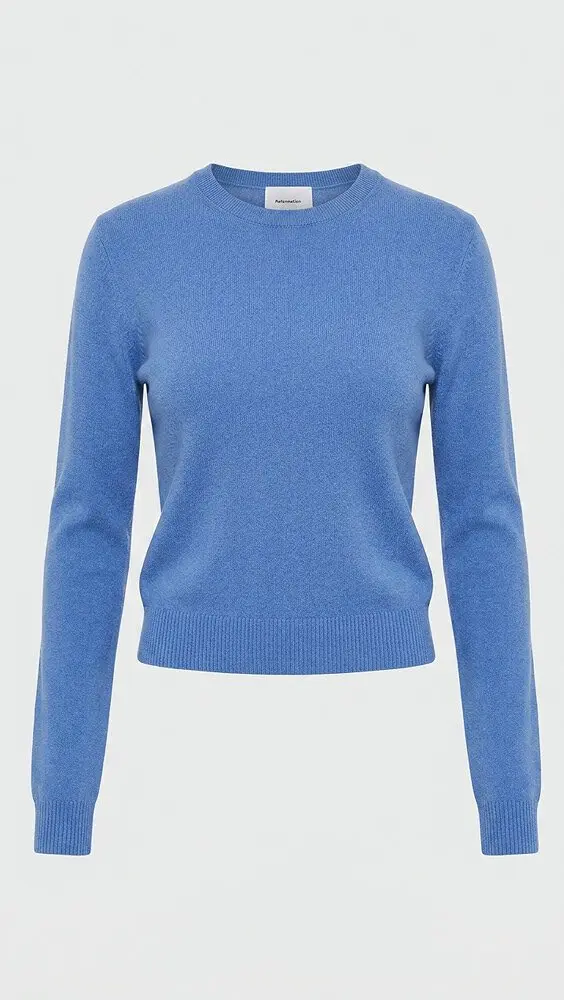 REFORMATION Lian Cashmere Crew Pullover